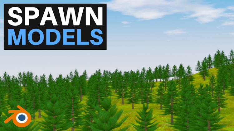 How to Spawn Models with the Particle System in Blender